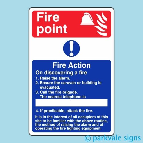 Caravan Fire Action Sign | eBay.de