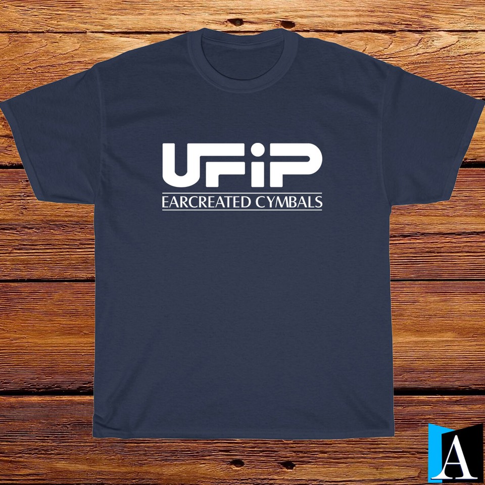 New Shirt UFIP Cymbals Logo Black/White/Sport Grey/Navy T-Shirt Size S ...