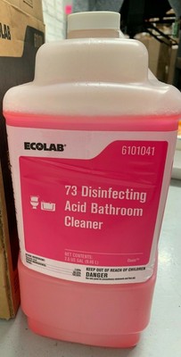 Ecolab 6101041- 73 Disinfecting Acid Bathroom Cleaner, 2.5gal | eBay