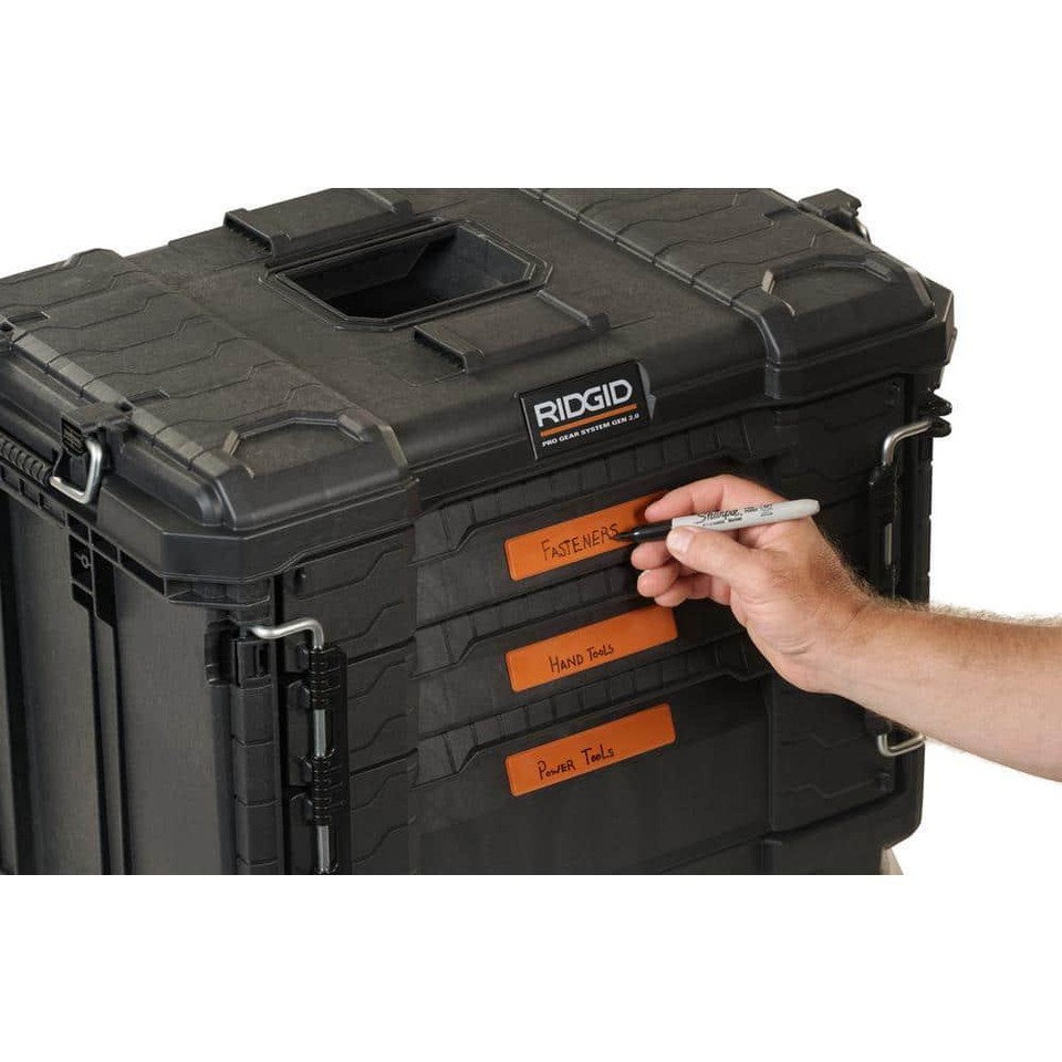 RIDGID Modular Tool Box Storage 2.0 Pro Gear System 22" XL 3-Drawer ...