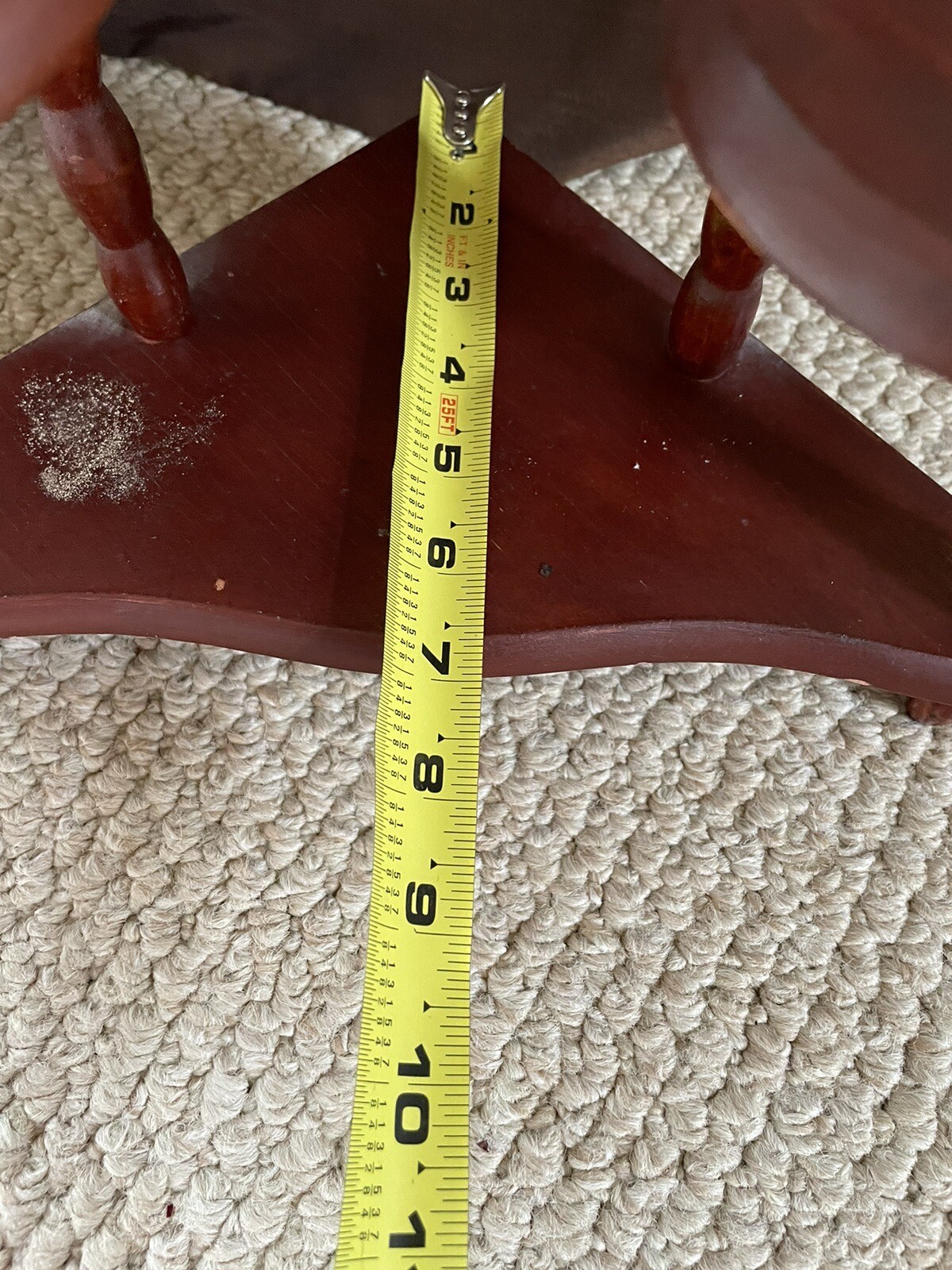 FABULOUS MID CEN MOD 60's Dark Wood SPINDLED Corner Shelf w/7 TIERS ...