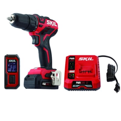 SKIL PWR CORE 12 12V 1/2 IN Cordless Drill Driver | Laser Level Measure ...