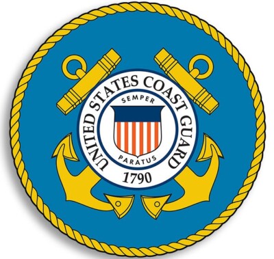3 inch Round Coast Guard Official Seal Sticker (logo anchor USCG car ...