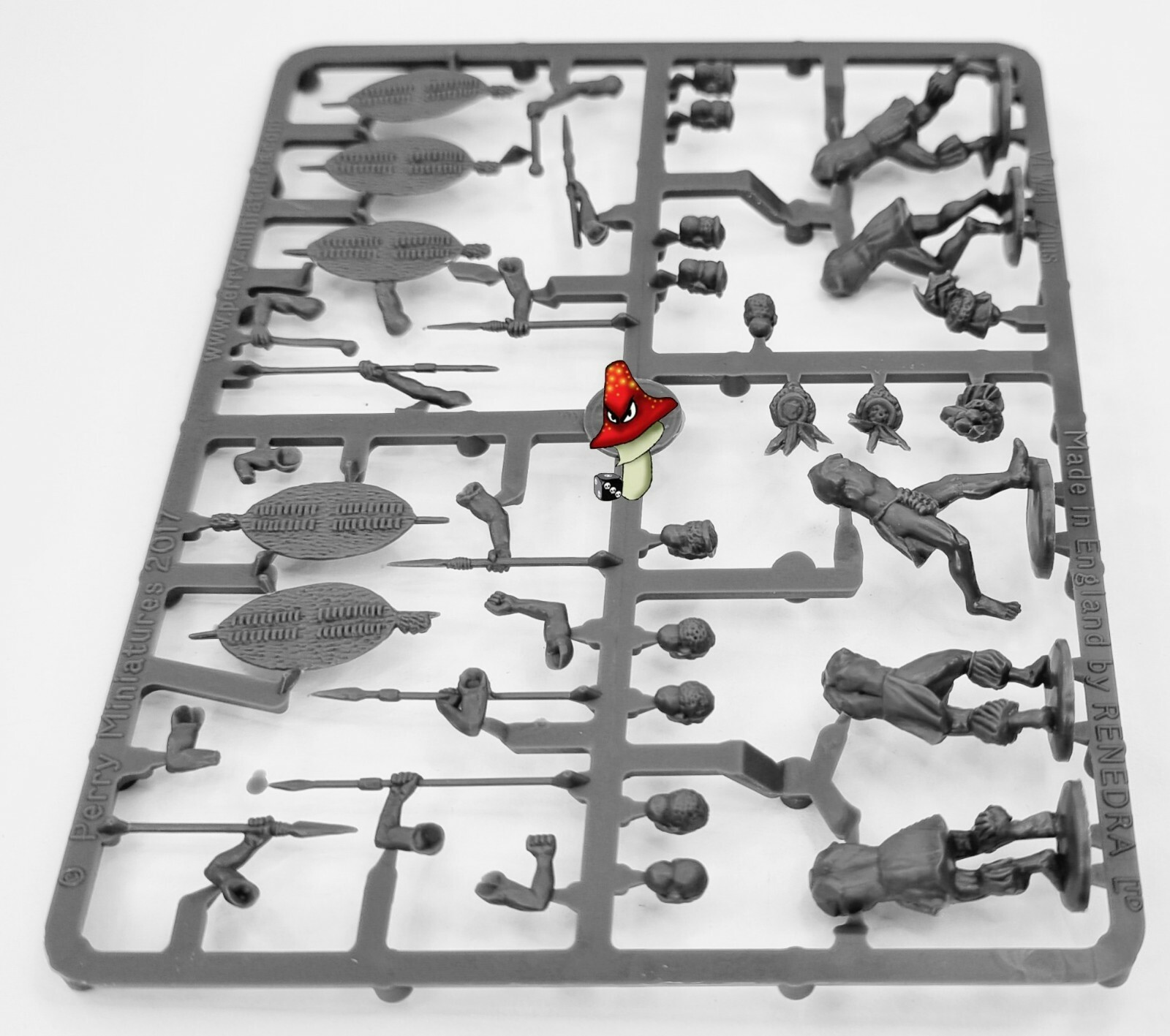 Perry Miniatures Zulus 1 x warriors plastic sprue unboxed 28mm scale ...