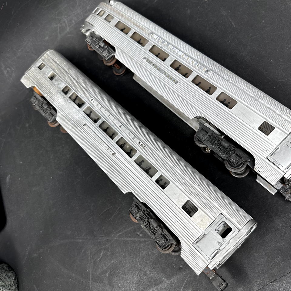 Original Lionel 2534 Silver Bluff - Dawn Pullman Cars Postwar Lot of 2 ...
