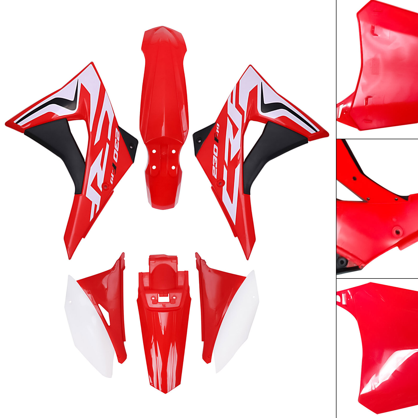 Complete Body Plastics Fenders Fairings Covers Kit Fit For Honda CRF ...