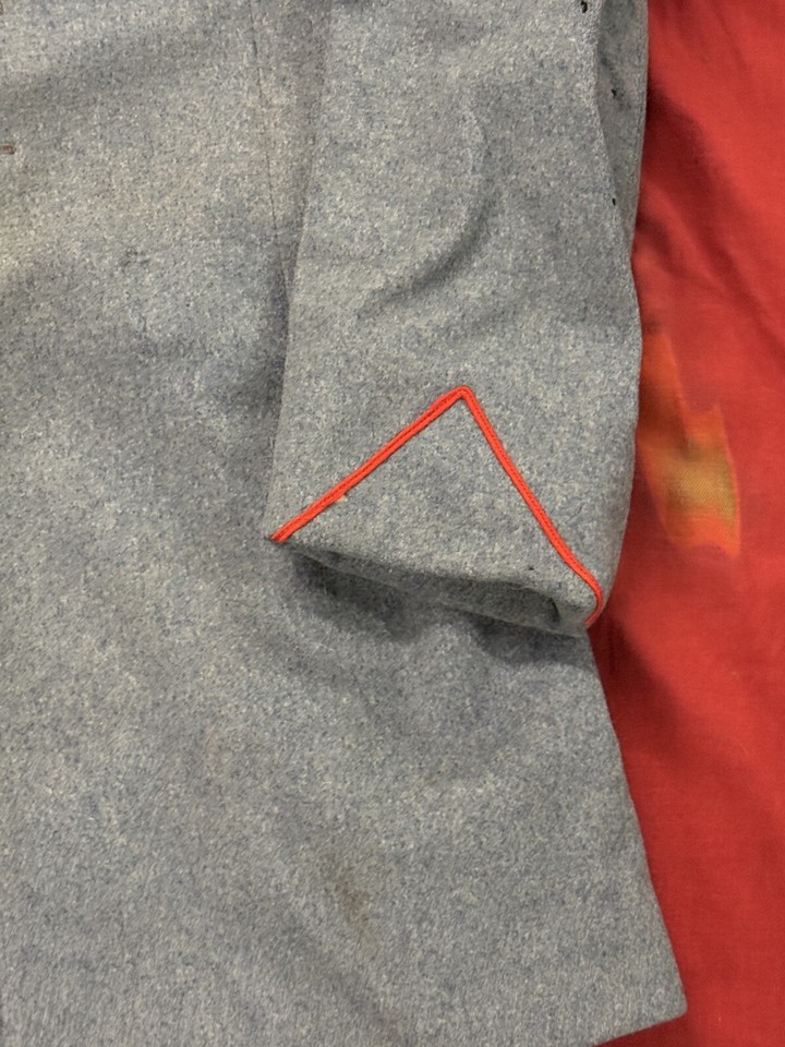 CIVIL WAR CONFEDERATE CSA SOUTHERN REBEL OFFICER FROCK COAT JACKET 100% ...