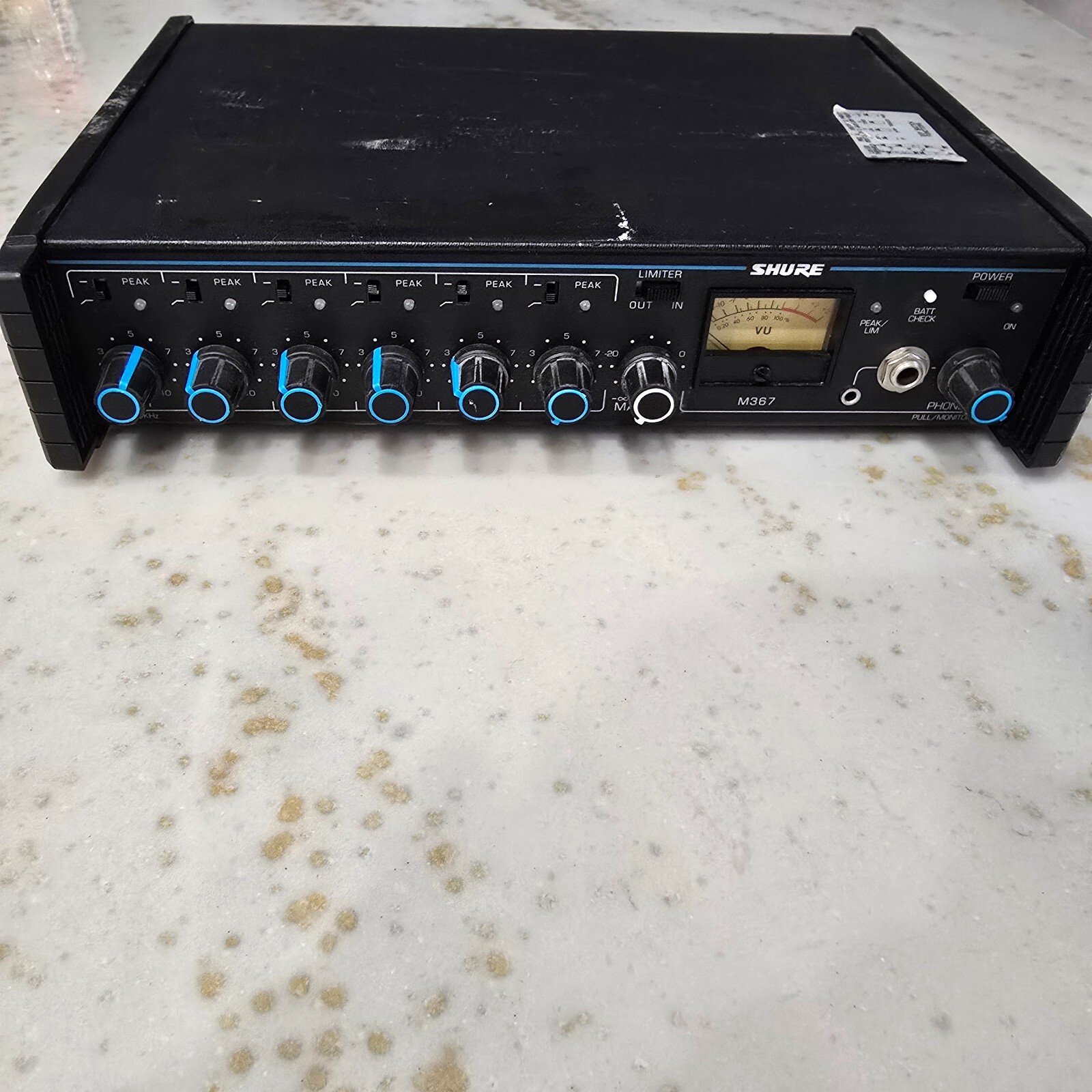 SHURE M367 6-CHANNEL PROFESSIONAL PORTABLE FIELD MICROPHONE AC/DC MIXER ...