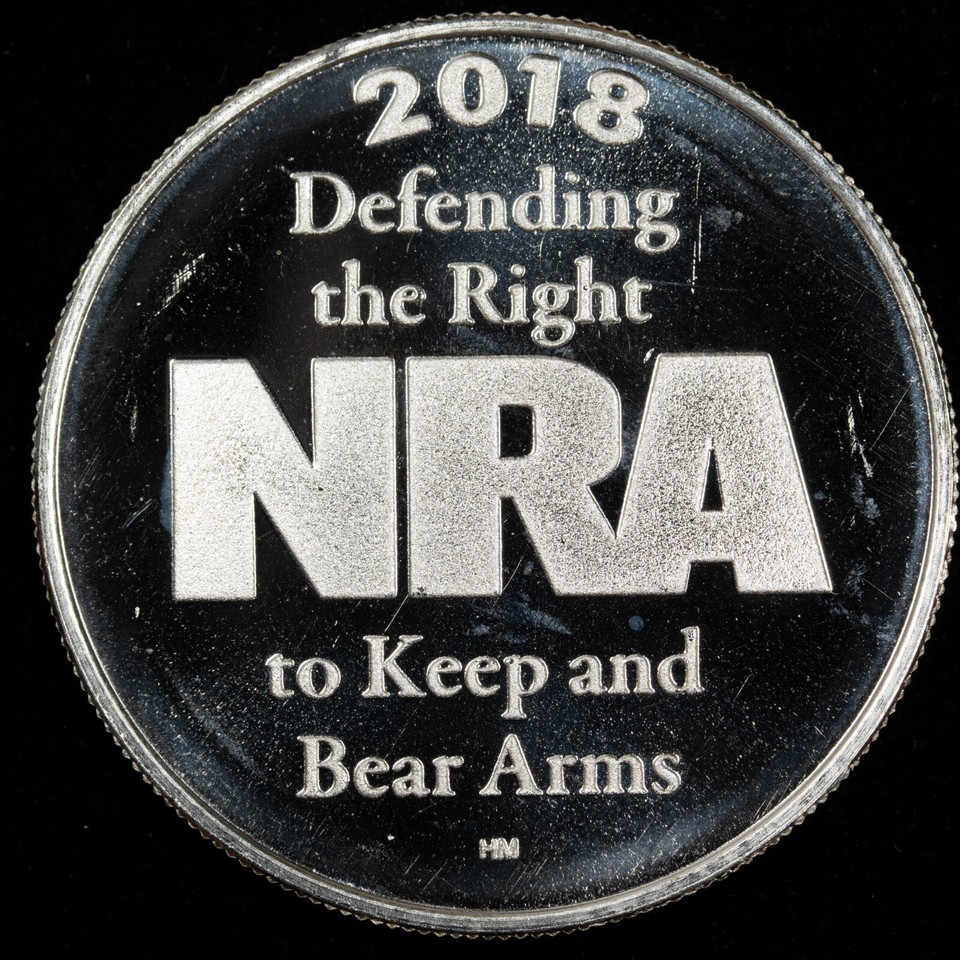 2018 National Rifle Association NRA 2nd Amendment 1 oz Silver Round ...