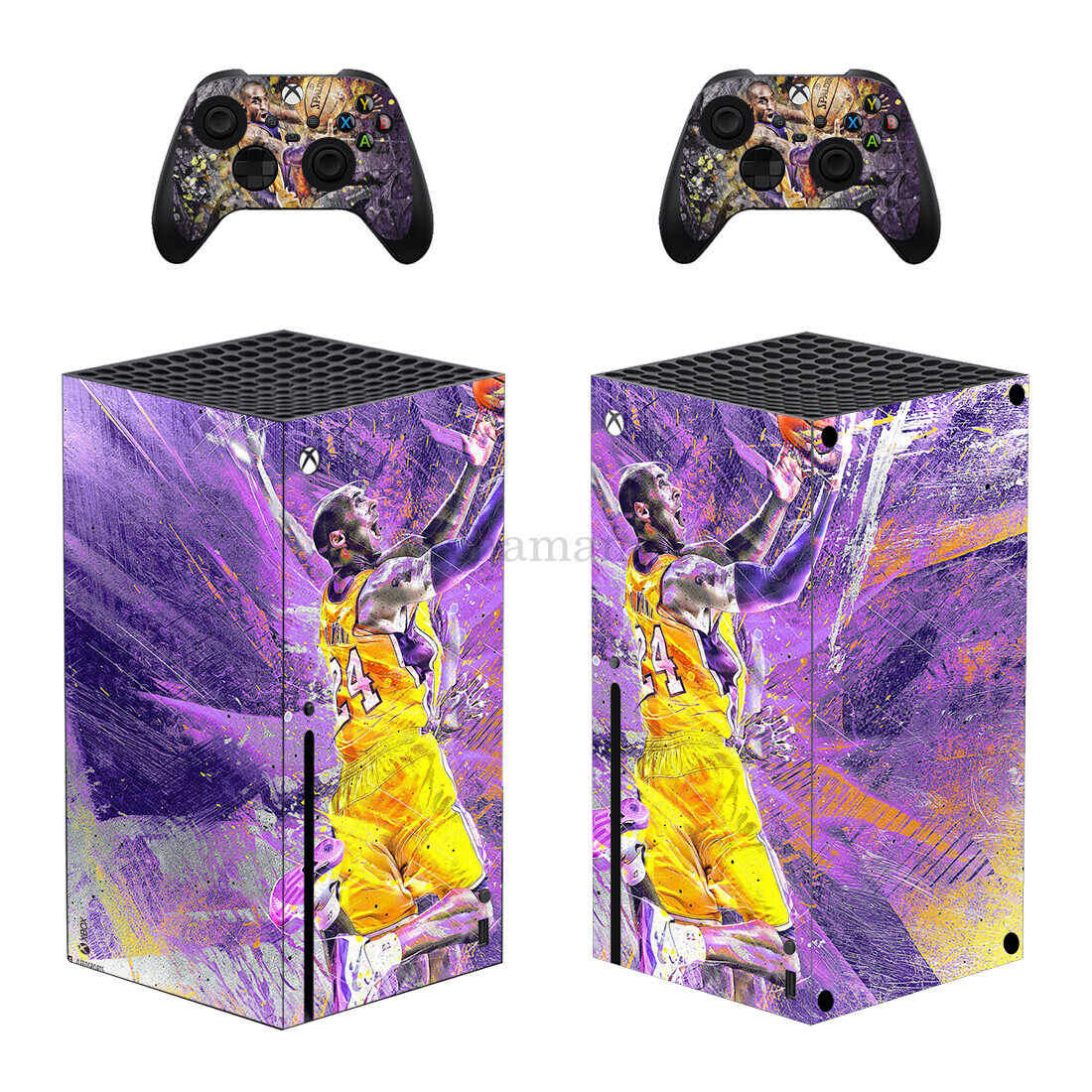 Xbox Series X Slim Console Controller Vinyl Skins Decal Legend Kobe ...