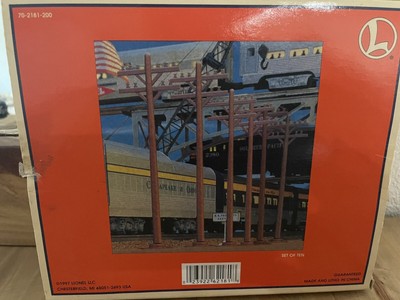 Lionel Set of 8 Telephone Poles 6-2181 O Gauge | eBay