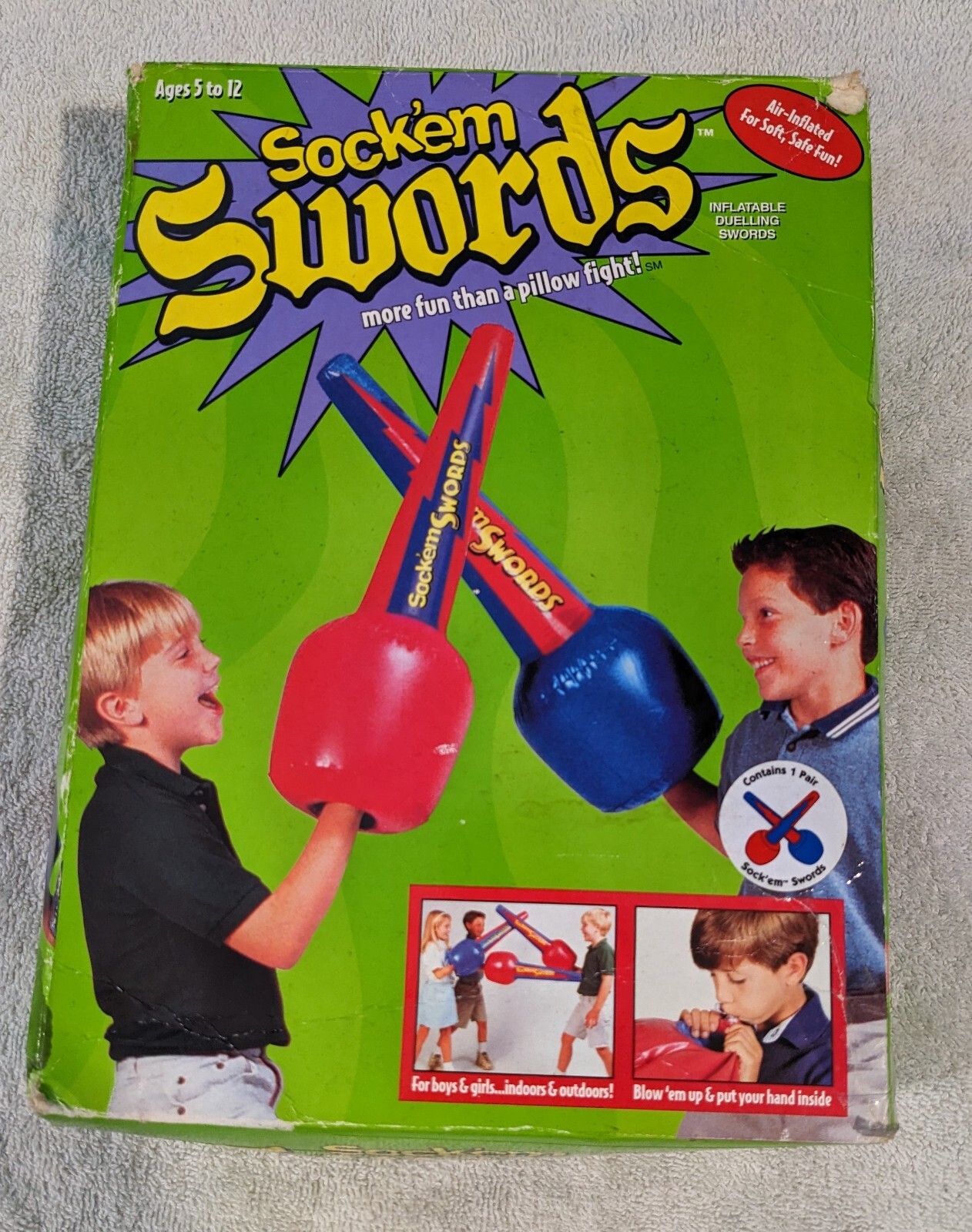 VINTAGE SOCK'EM INFLATABLE SWORD | eBay