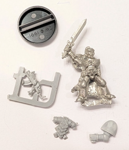 Warhammer 40k Space Wolves Space Wolf Sergeant Vintage Metal OOP ...