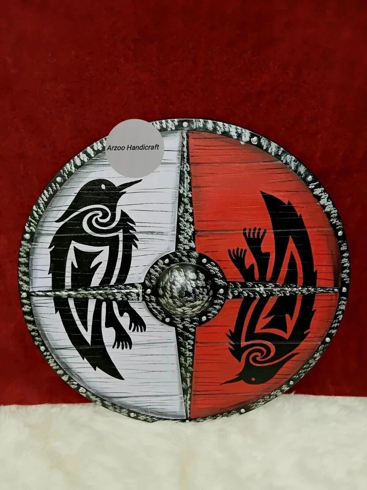 24'' Medieval Raven Eivor Valhalla Authentic Battle Viking Handmade ...