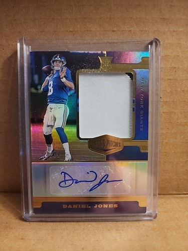 2019 Panini Plates & Patches #RPA-DJO Daniel Jones Rookie Patch ...