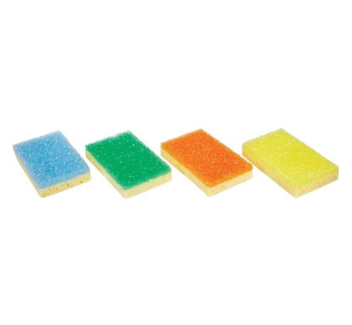 Utility Sponge Set Yellow Green Blue for Easy Cleaning and Scrubbing | eBay
