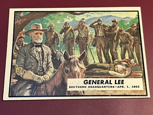 1962 TOPPS CIVIL WAR NEWS TRADING CARD #39 GENERAL LEE | eBay