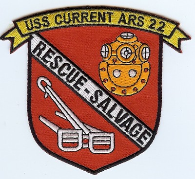 USS Current ARS 22 - Red bckgnd BC Patch Cat No C6830 | eBay