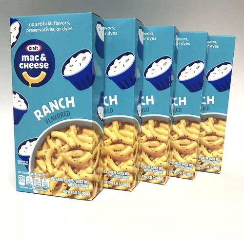Lot of 5 NEW Kraft Mac & Cheese Ranch Flavored Macaroni and Cheese box ...