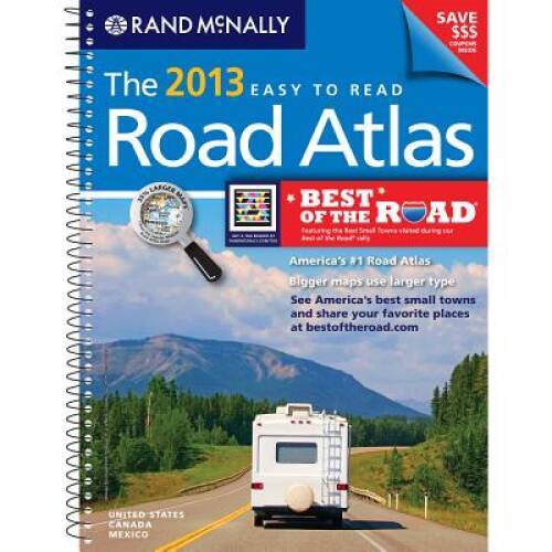 USA, Road Atlas, Midsize Easy To Read, Spiral Bound 2013 (Rand Mcnally ...