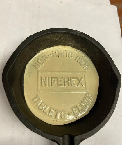 Cast Iron Skillet Advertising Astray Vintage NIFEREX Iron Tablets ...
