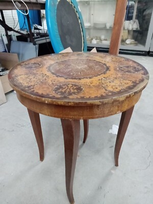 Round Antique Italian Music Box Table - Rare!! PRICE REDUCED! | eBay