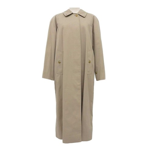 BURBERRY Burberrys Check Pattern Lining Balmacaan Coat Women beige 【A ...