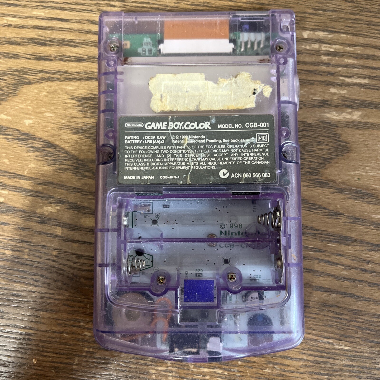 Nintendo Game Boy Color Handheld System - Atomic Purple for sale online ...