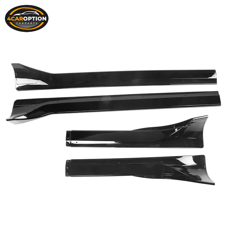 Fits 20-24 Tesla Model Y Side Skirt Rocker Panel Extension Lip Gloss ...