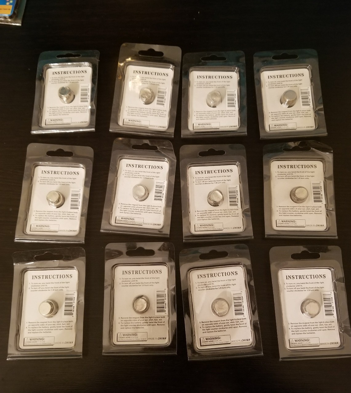 Race Car Blue Blinky Pin Magnetic Body Light Flashing Jewelry Lot of 12 ...