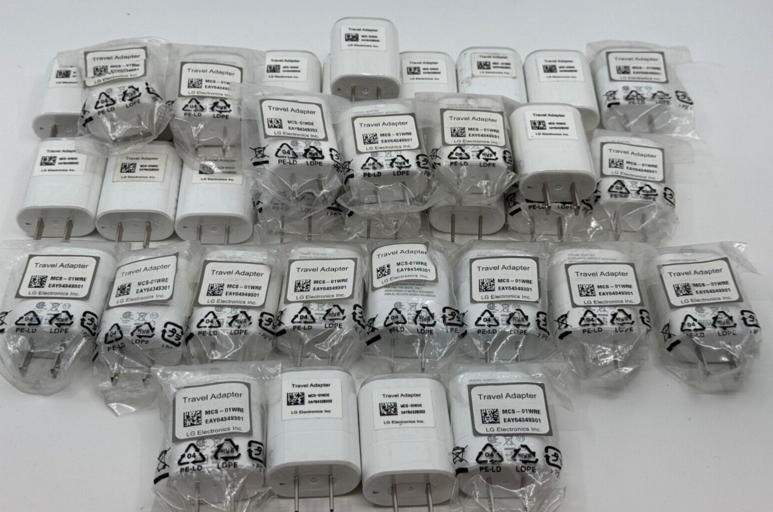 NEW 36x Lot LG MCS-01WRE Wall Charger for USB Travel Adaptor - White | eBay