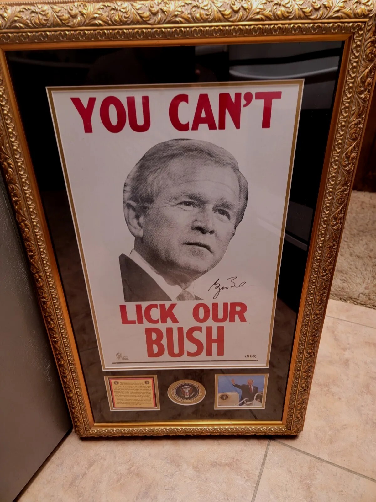 GEORGE W. BUSH AUTOGRAPHED SIGNED CAMPAIGN POSTER | eBay