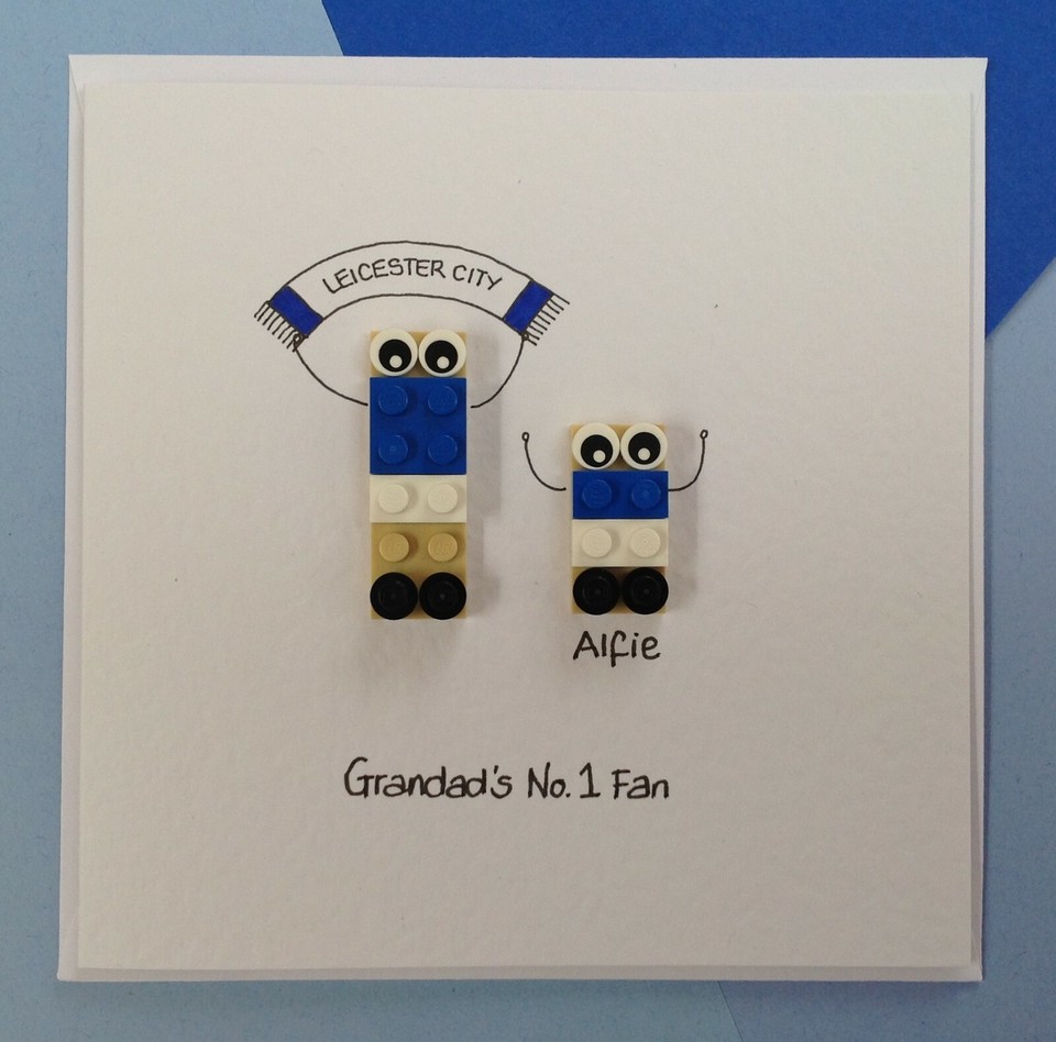 Personalised family any Football team birthday or father's day card ...