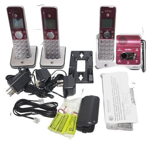 AT&T Digital Answering System W Caller ID Announce/3 Cordless Handsets ...