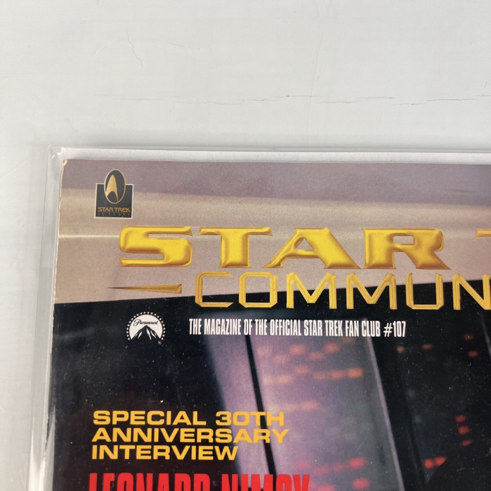 1996 Star Trek Communicator Magazine 30th Anniversary Leonard Nimoy ...