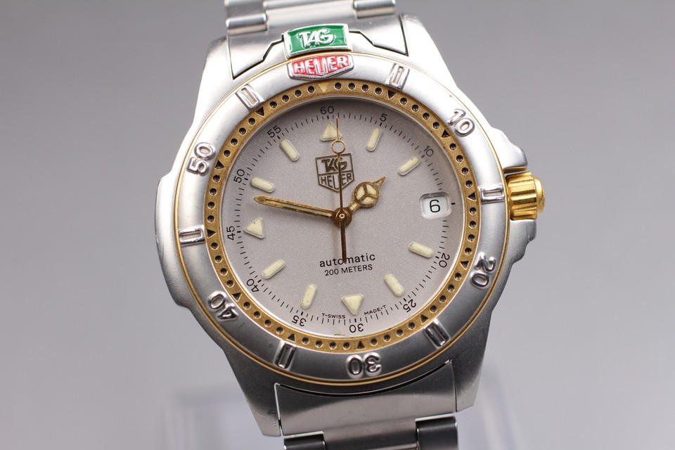 [Near MINT] TAG Heuer 4000 Professional WF2121-K Gray Dial Automatic ...