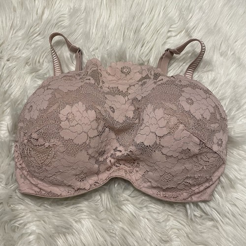Soma 34DDD Bra Pink The Cami Lace Cami Underwire Back Closure Modest | eBay