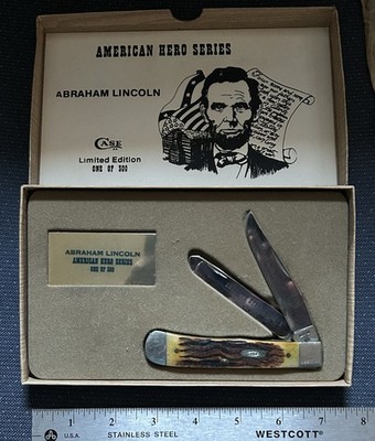 Case Knife, American Hero Series, Limited Edition 074 of 300 Abraham ...