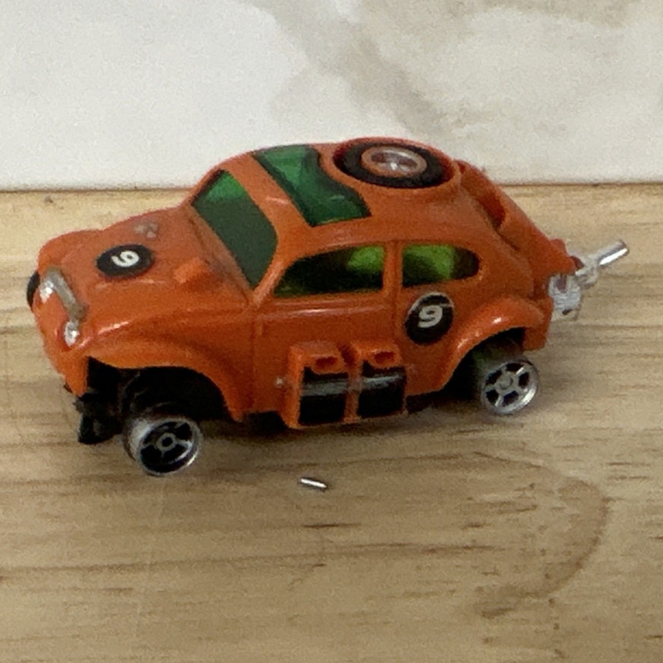 Aurora AFX VW Baja Bug Orange HO Scale Slot Car Original | eBay