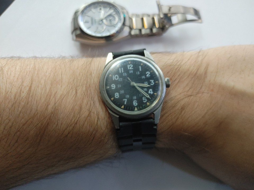 Benrus MIL-W-3818B DTU-2A/P Vietnam Era Military Field Wrist Watch ...