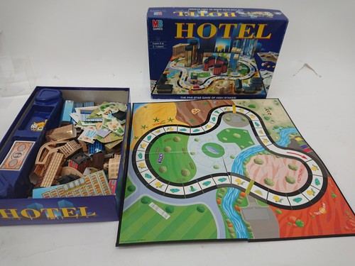 Hotel Board Game by MB Games Vintage 1980s Rare Collectible Family Fun ...