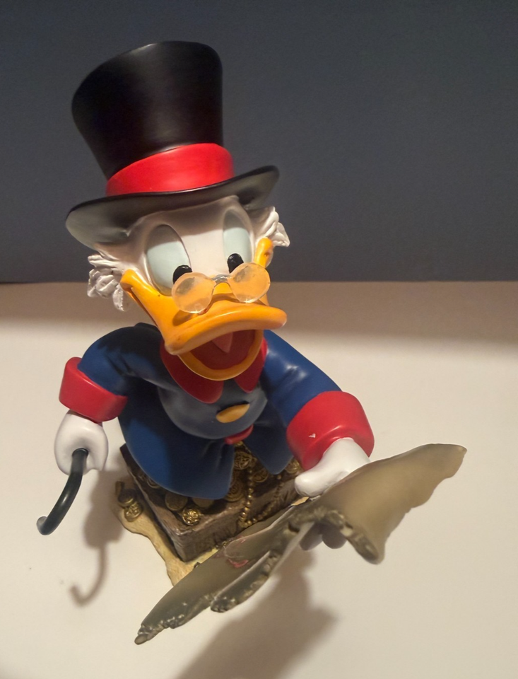 NEW Disney Showcase Uncle Scrooge McDuck Treasure Map 8" Bust ...