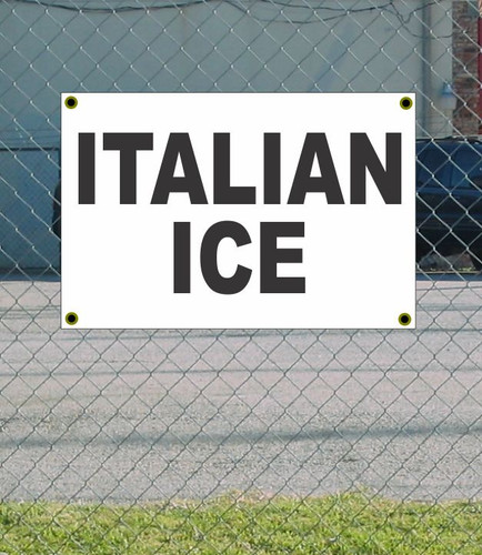 2x3 ITALIAN ICE Black & White Banner Sign NEW Discount Size & Price ...