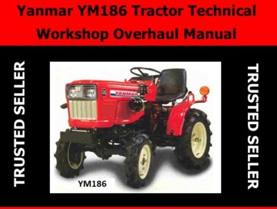 Tractor Technical Workshop Overhaul Manual Yanmar 186 186D Diesel -300 ...