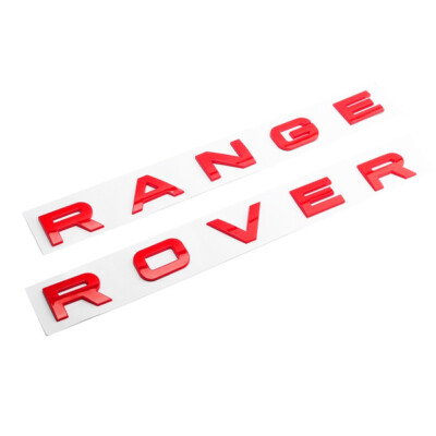 RED RANGE ROVER HOOD Rear LIFTGATE Badge Emblem FOR LR3 LR4 LR3 ...