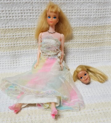 Vintage Barbie, 1 Extra Barbie Head/Bonus Sterling Silver Ring (Barbie ...