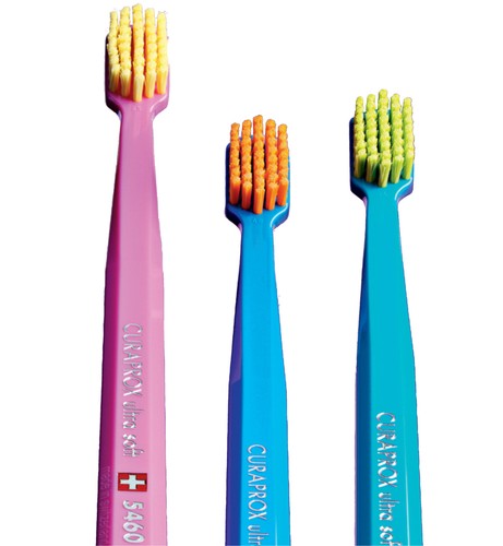 ULTRA SOFT TOOTHBRUSHES BY CURAPROX FOR SENSITIVE GUMS PACK OF 3 ...