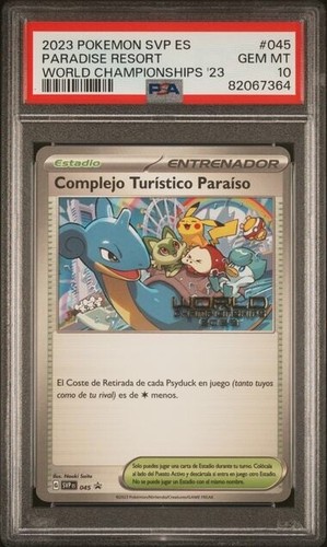 Pokemon Spanish PSA 10 Paradise Resort 045 SVP 2023 World Championships ...