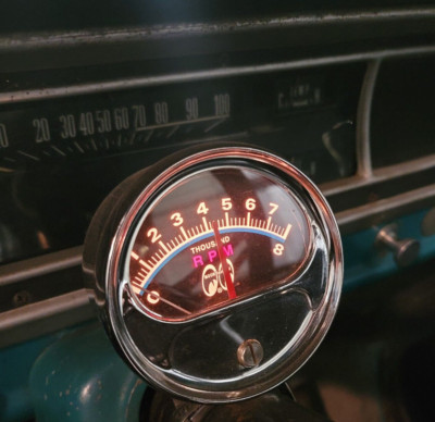 MOONeyes 8k TACHOMETER Hot Rod Custom TACH vtg Style GASser NHRA Old ...