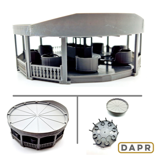 DAPR - OO Gauge Model Railway Scenery Kit - Motorised Skid Fairground ...